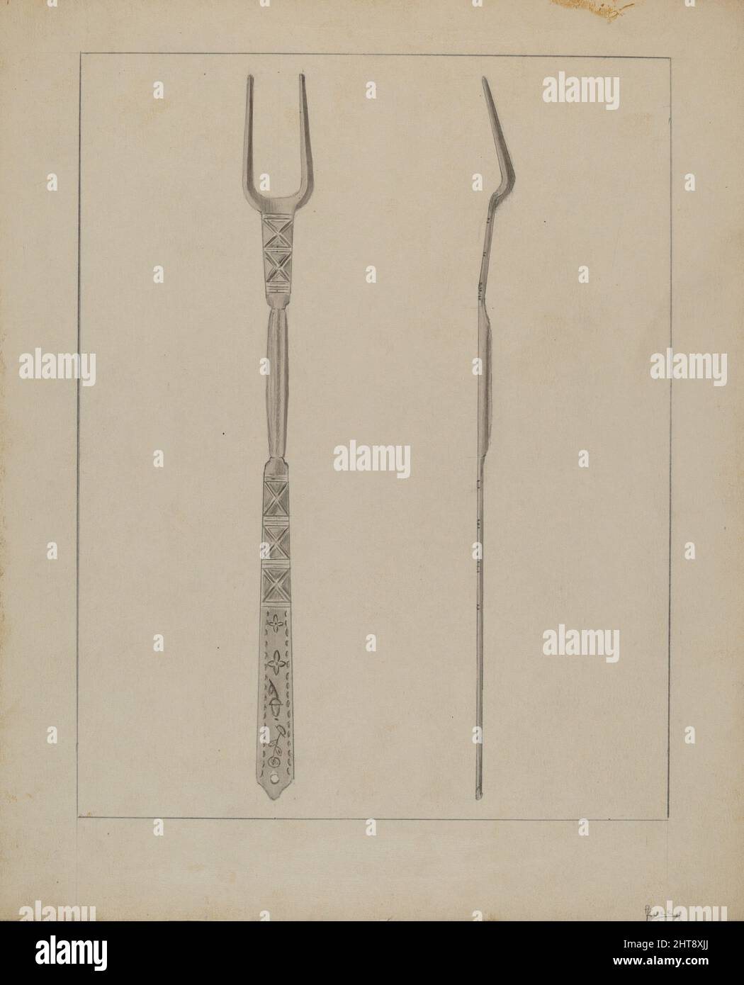 Two pronged fork hi-res stock photography and images - Alamy