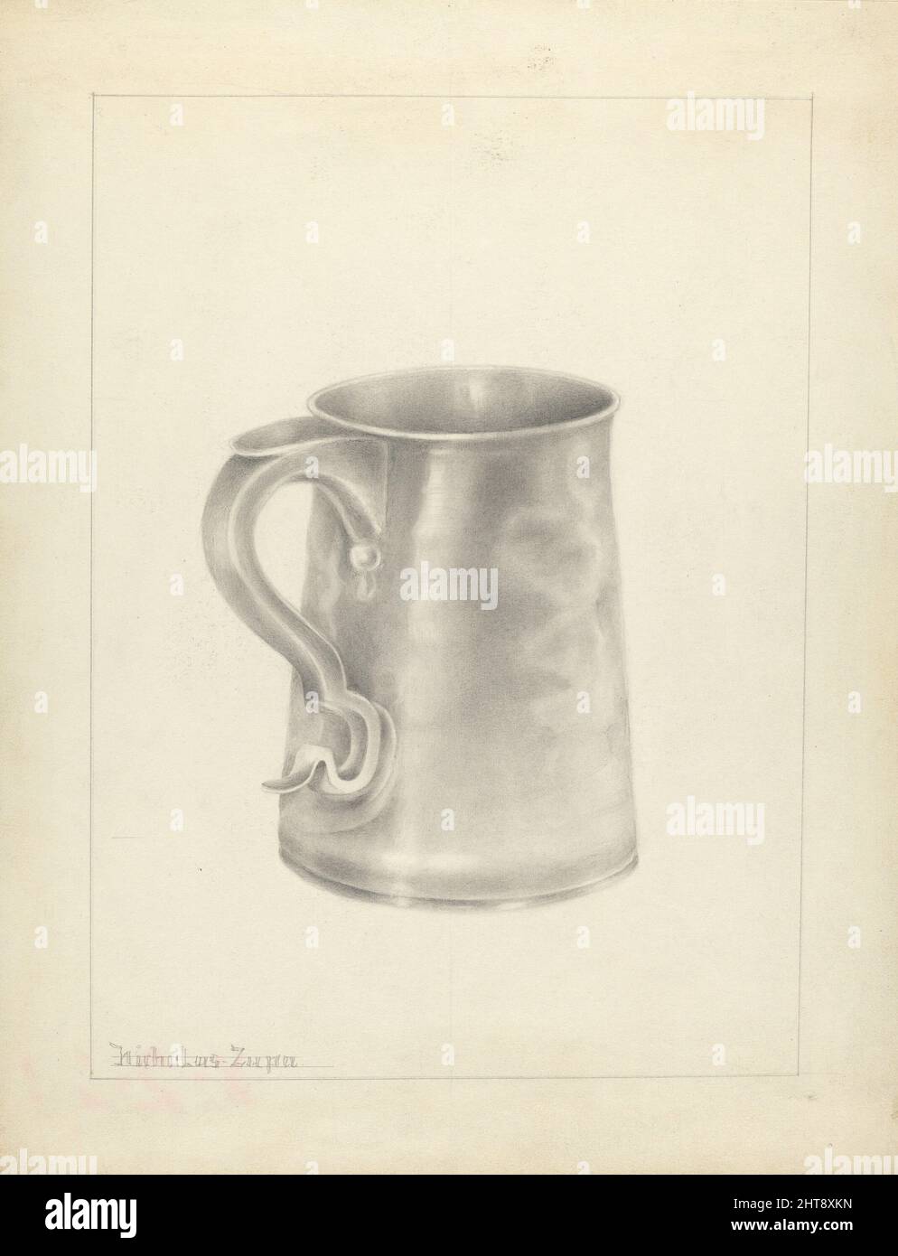 Silver mug hi-res stock photography and images - Alamy