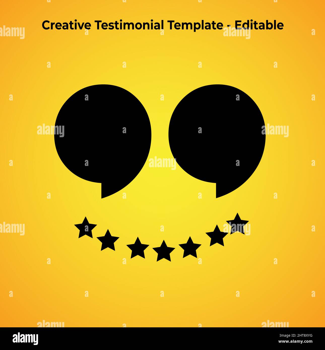 Creative Quote, Quotation bubble, Banner illustration, Testimonial ...