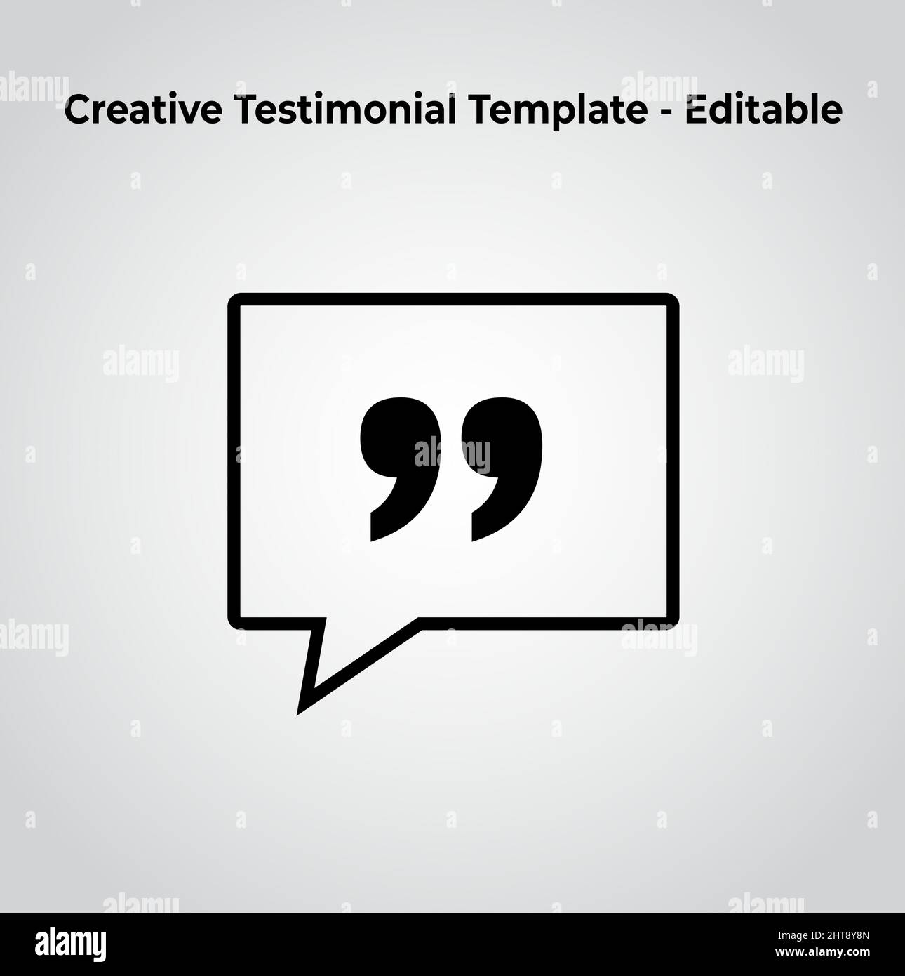 Creative editable vector quote, Quotation bubble, Banner illustration ...