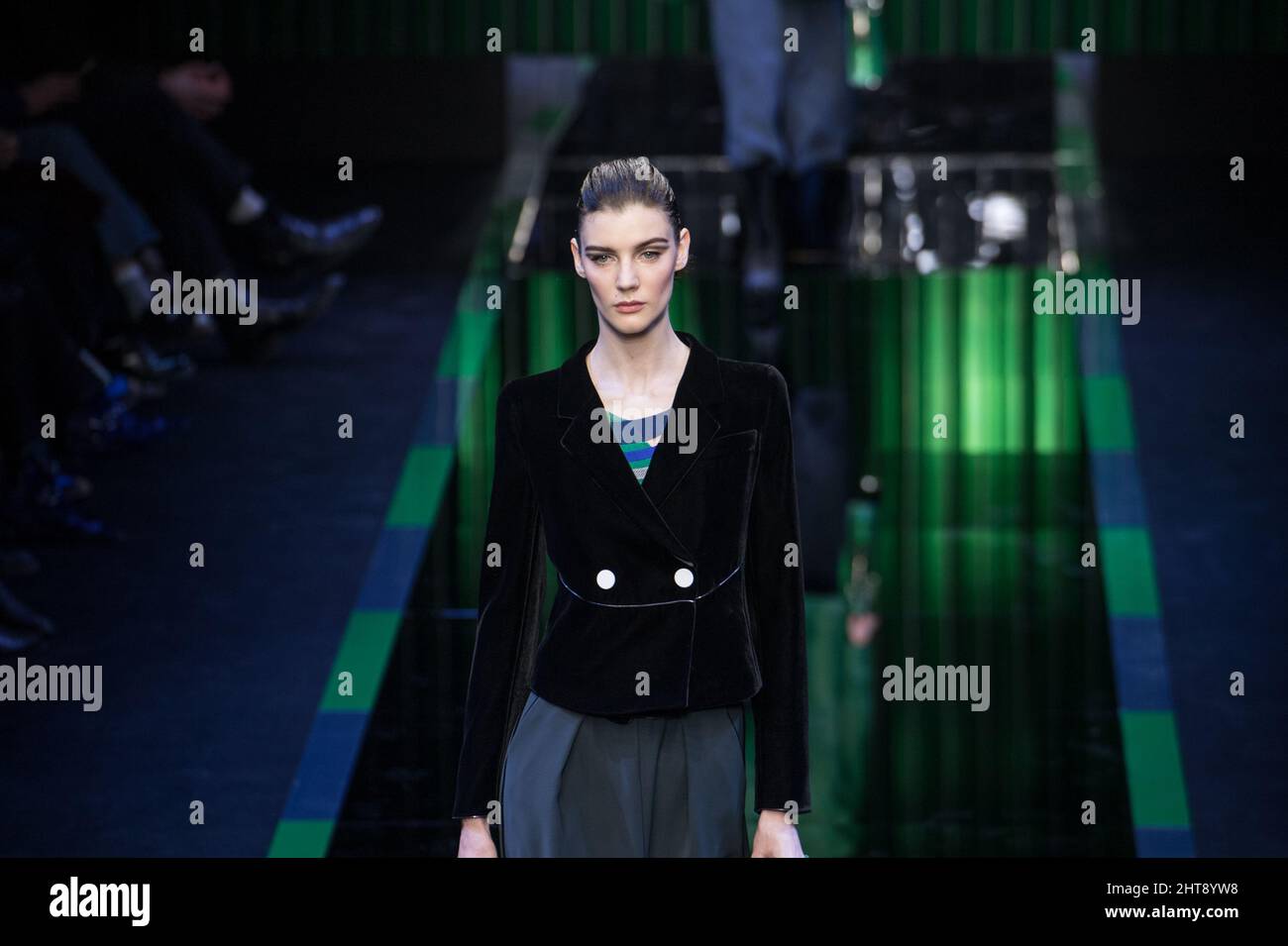 Milan Fashion Week - Women F/W 22-23 Giorgio Armani Fashion Show - Vibes Milan, Italy 27th ...