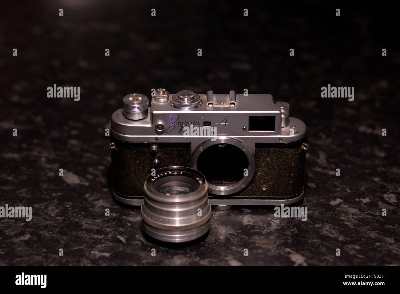 Russian zorki 4 vintage camera Stock Photo - Alamy