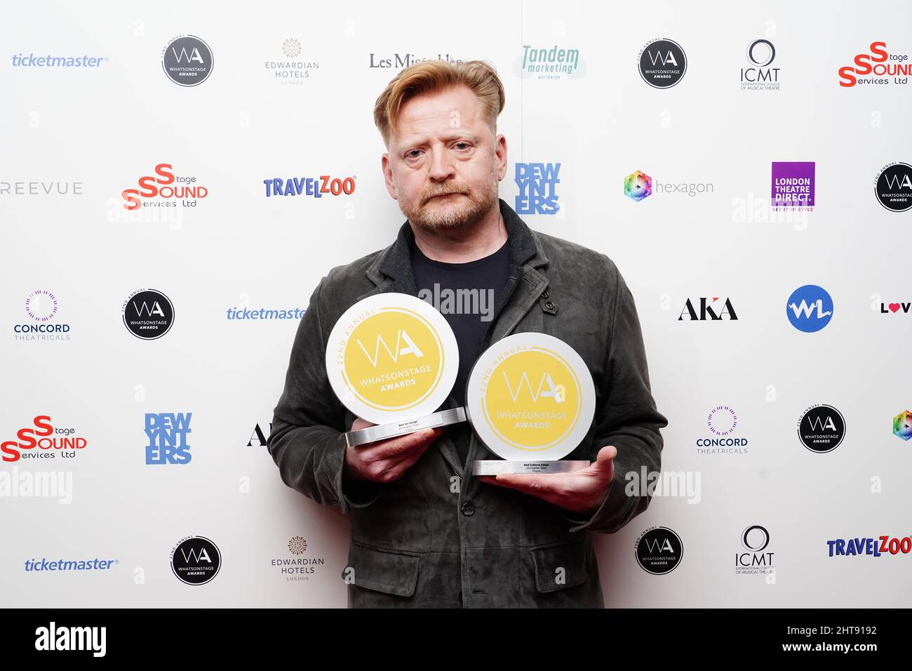 Christopher Oram with the awards for Best Set Design and Best Costume ...