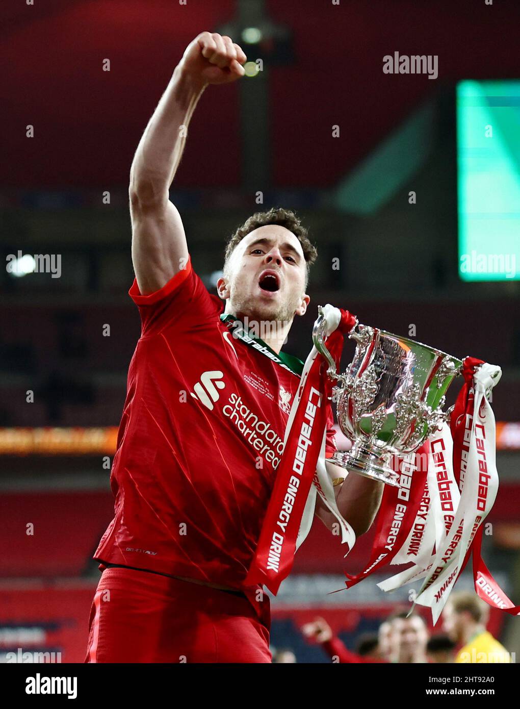 Diogo jota liverpool trophy hi-res stock photography and images - Alamy