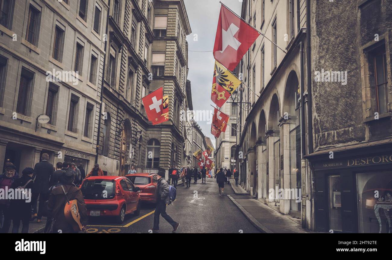 City street switzerland national hi-res stock photography and images ...