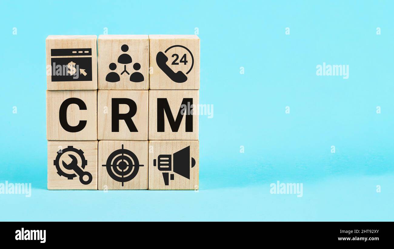 Concept CRM or Customer Relationship Management. Customer Relati Stock ...