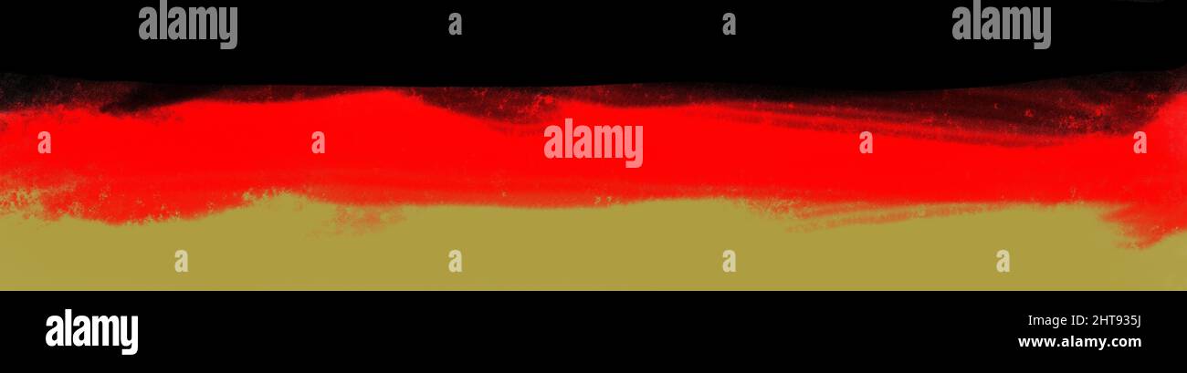 Illustration of the colors of the German flag Stock Photo - Alamy
