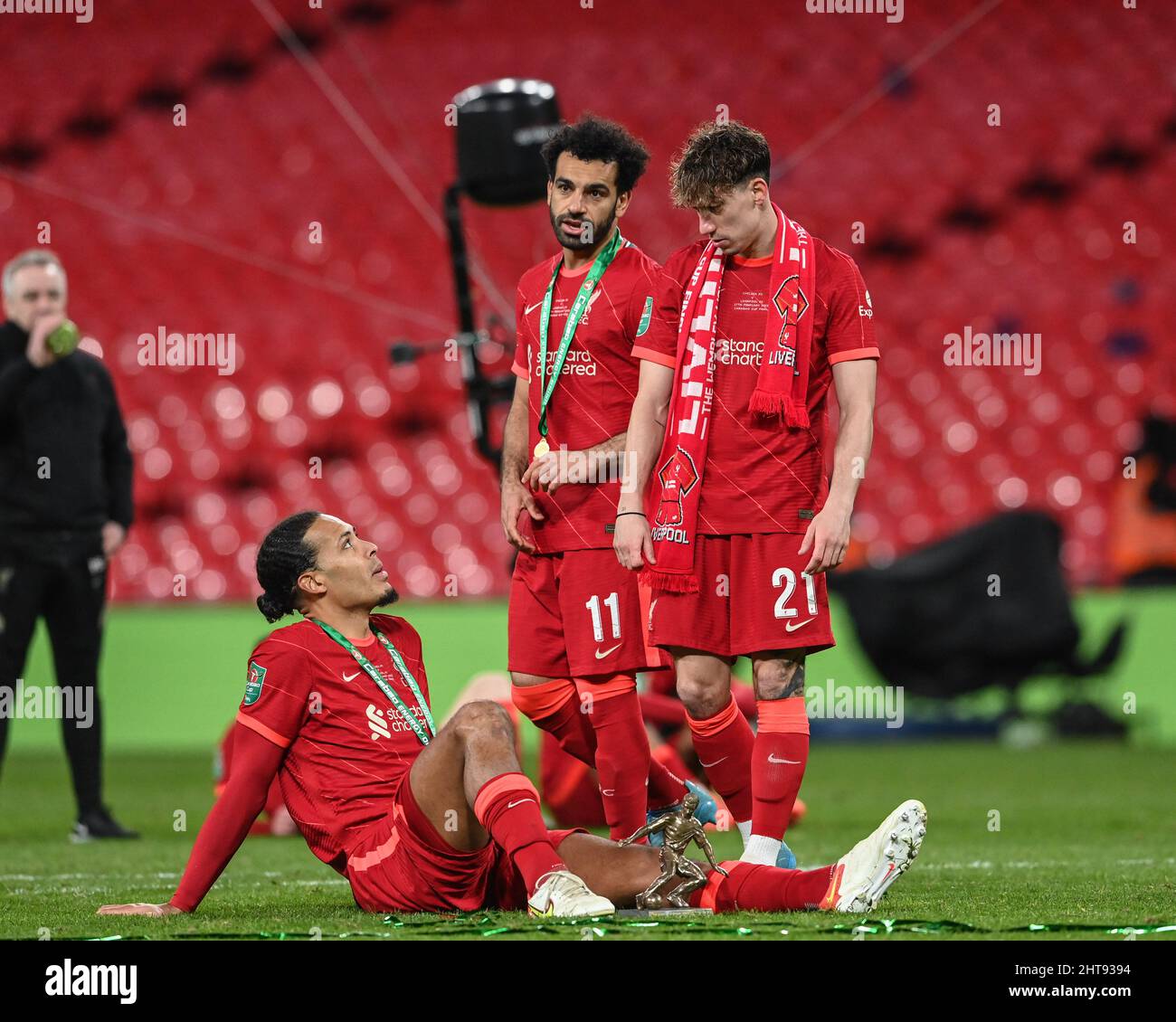 Salah virgil van dijk liverpool hi-res stock photography and images - Alamy