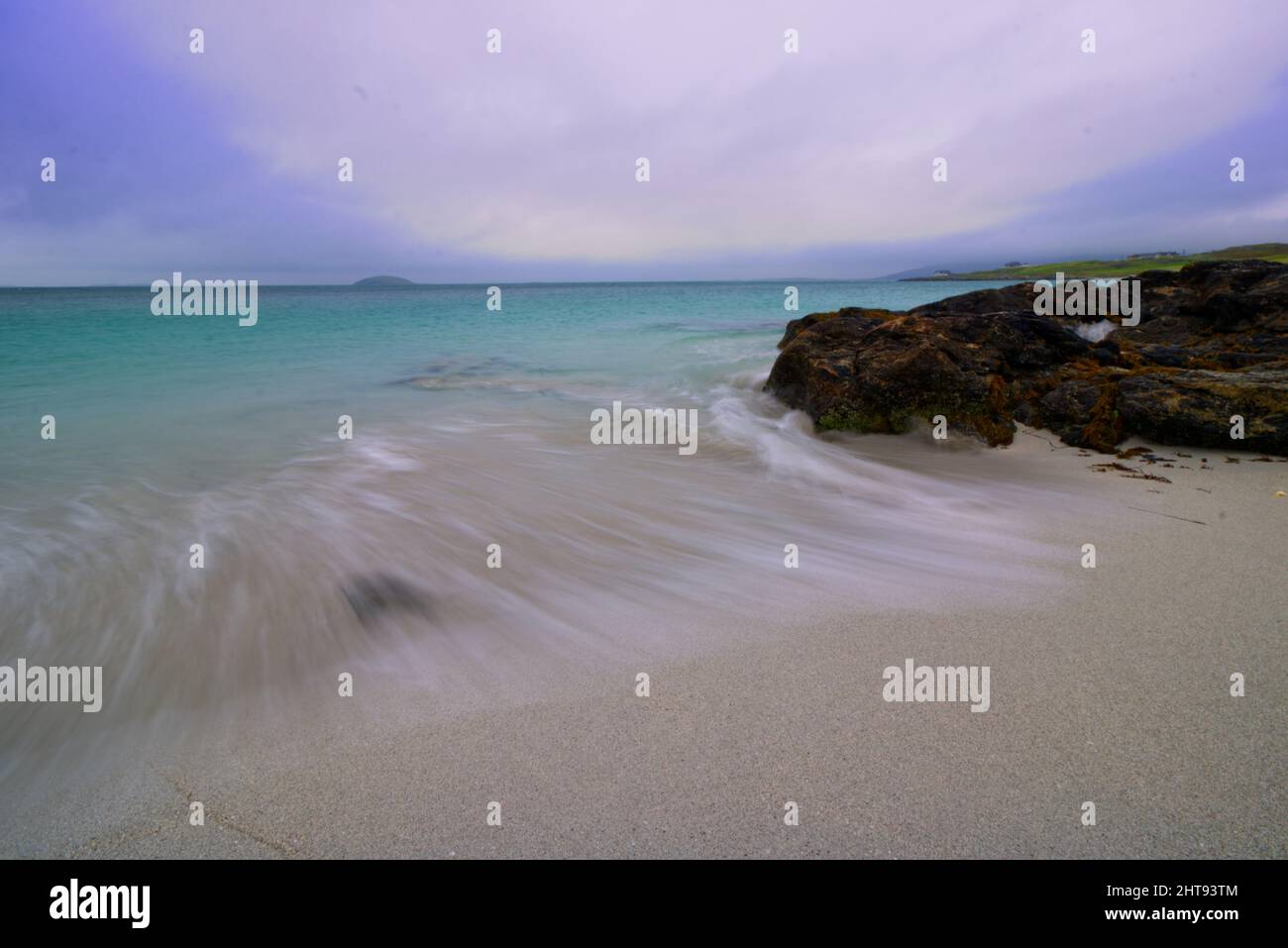 Beautiful shot of a sea at sunset in Scotland Stock Photo - Alamy