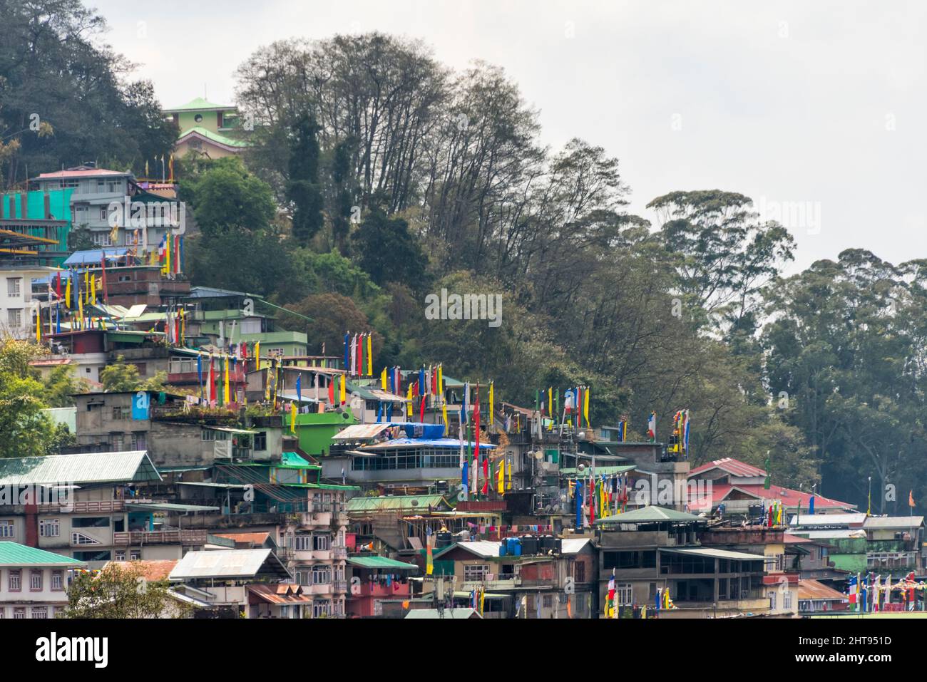 Houses on the hillside, Gangtok, Sikkim, India Stock Photo - Alamy