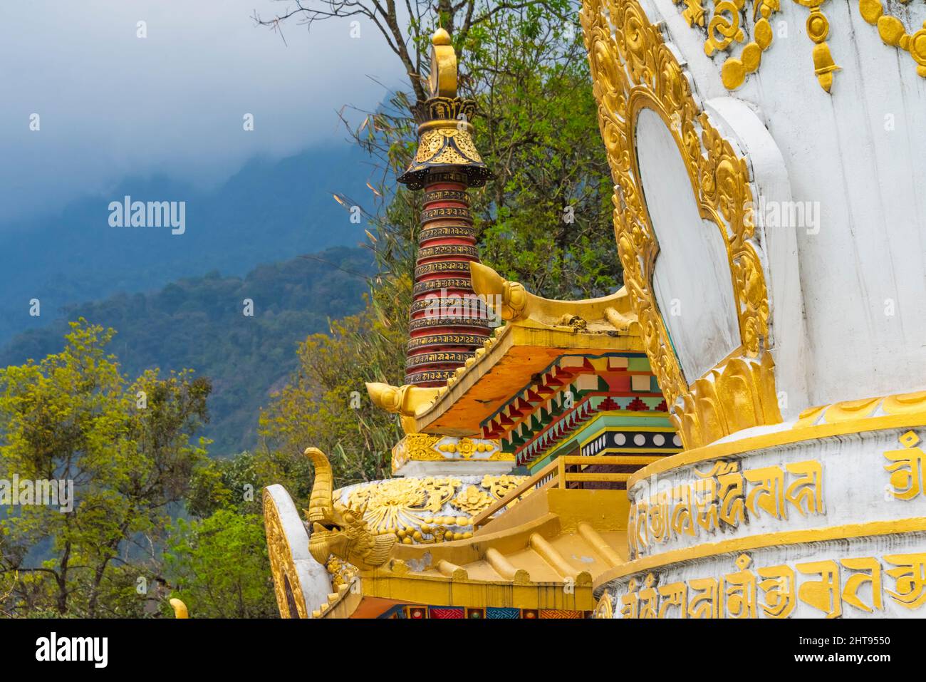 Chorten in Enchey Monastery, Gangtok, Sikkim, India Stock Photo - Alamy