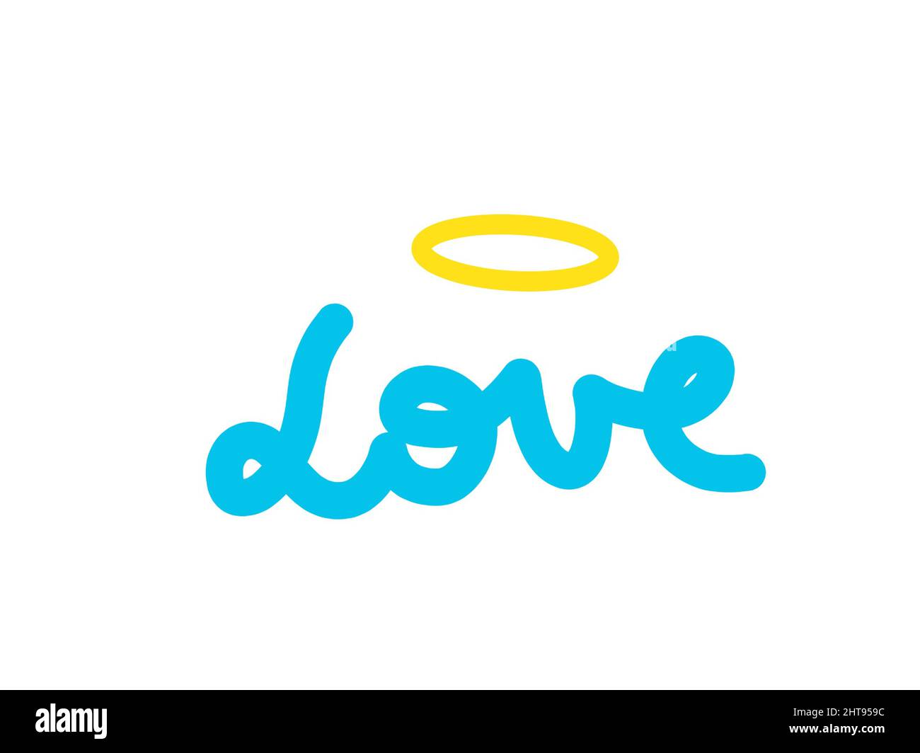 LOVE word hand drawn lettering. . Valentine s Day Stock Photo - Alamy