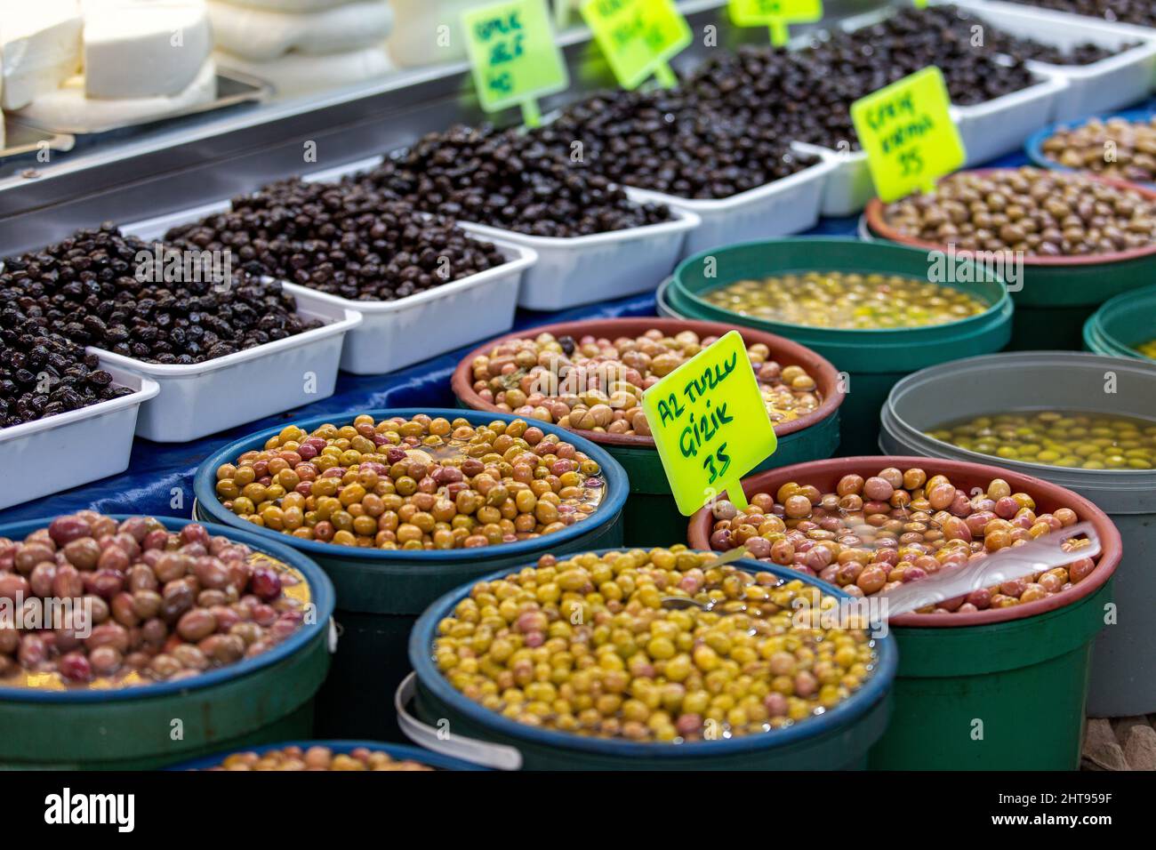 Olive market antalya hi-res stock photography and images - Alamy