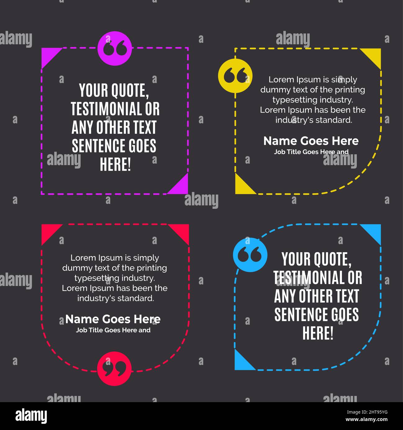 Creative Editable Vector Quote, Quotation bubble, Banner illustration ...