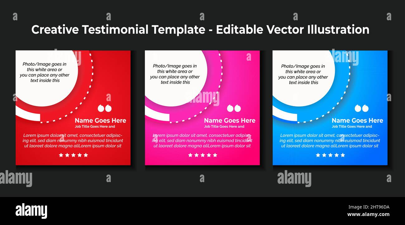 Creative Testimonial Templates, Creative quote Templates - Editable ...