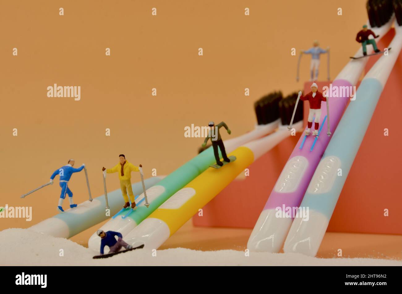 Macro photography of small figurines and objects Stock Photo - Alamy