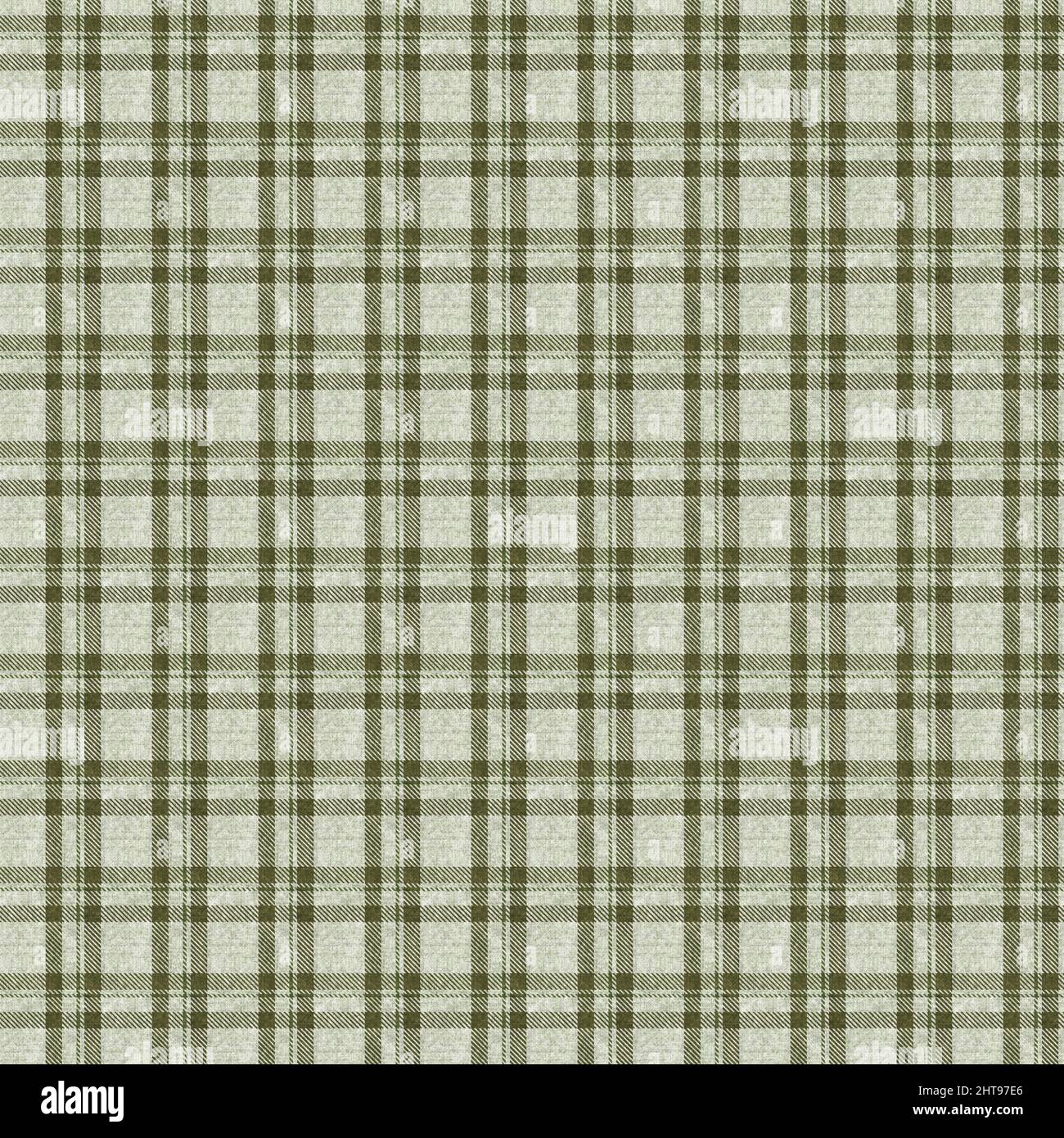 Muted green winter woven plaid texture. Seamless woolen scottish style ...