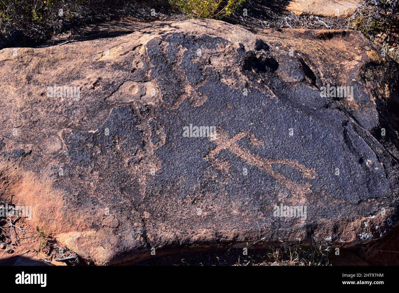 Petroglyphs Rock Paintings St George Utah on Land Hill from Ancestral ...