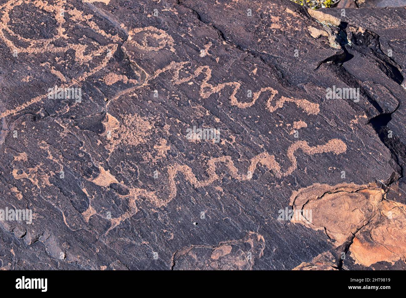 Petroglyphs Rock Paintings St George Utah on Land Hill from Ancestral ...