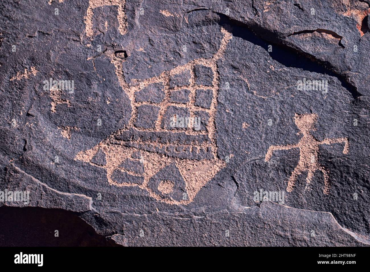Petroglyphs Rock Paintings St George Utah on Land Hill from Ancestral ...