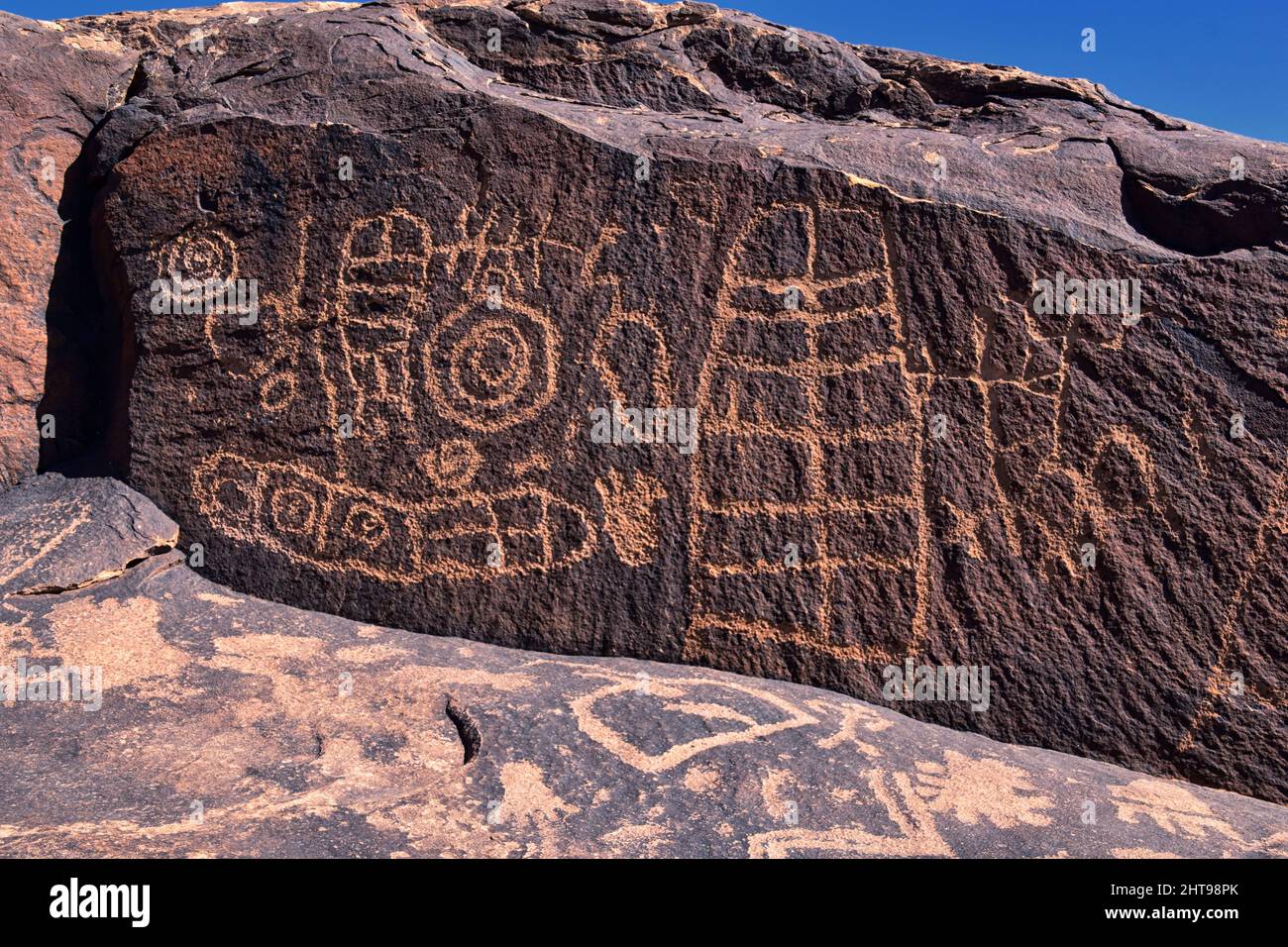 Petroglyphs Rock Paintings St George Utah on Land Hill from Ancestral ...