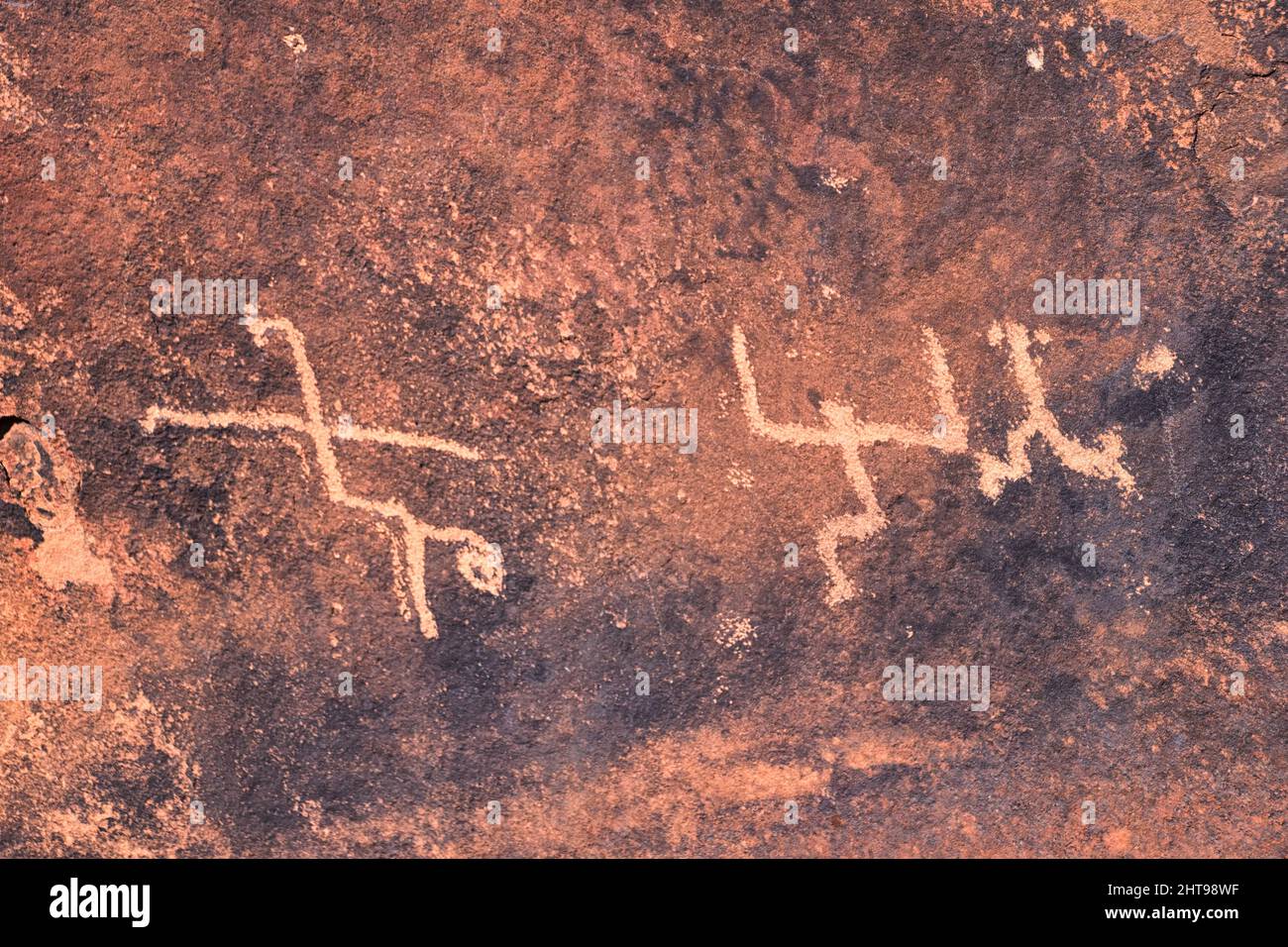 Petroglyphs Rock Paintings St George Utah on Land Hill from Ancestral ...