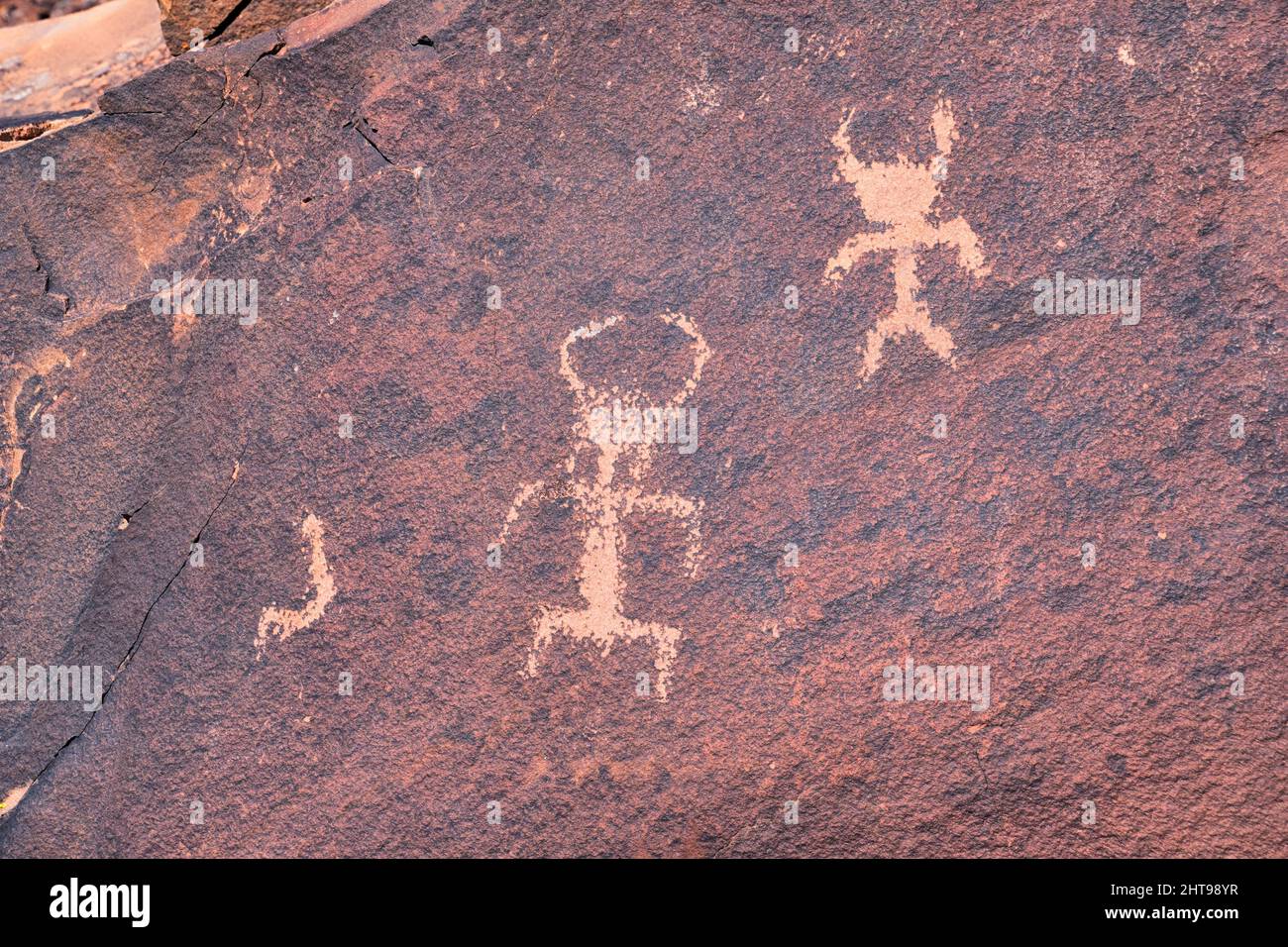 Petroglyphs Rock Paintings St George Utah on Land Hill from Ancestral ...