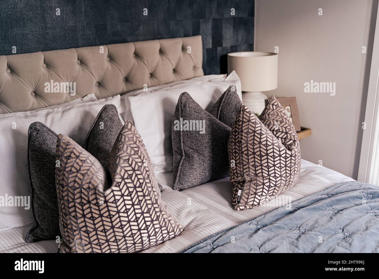 Beautiful shot comfy pillows hi-res stock photography and images - Alamy
