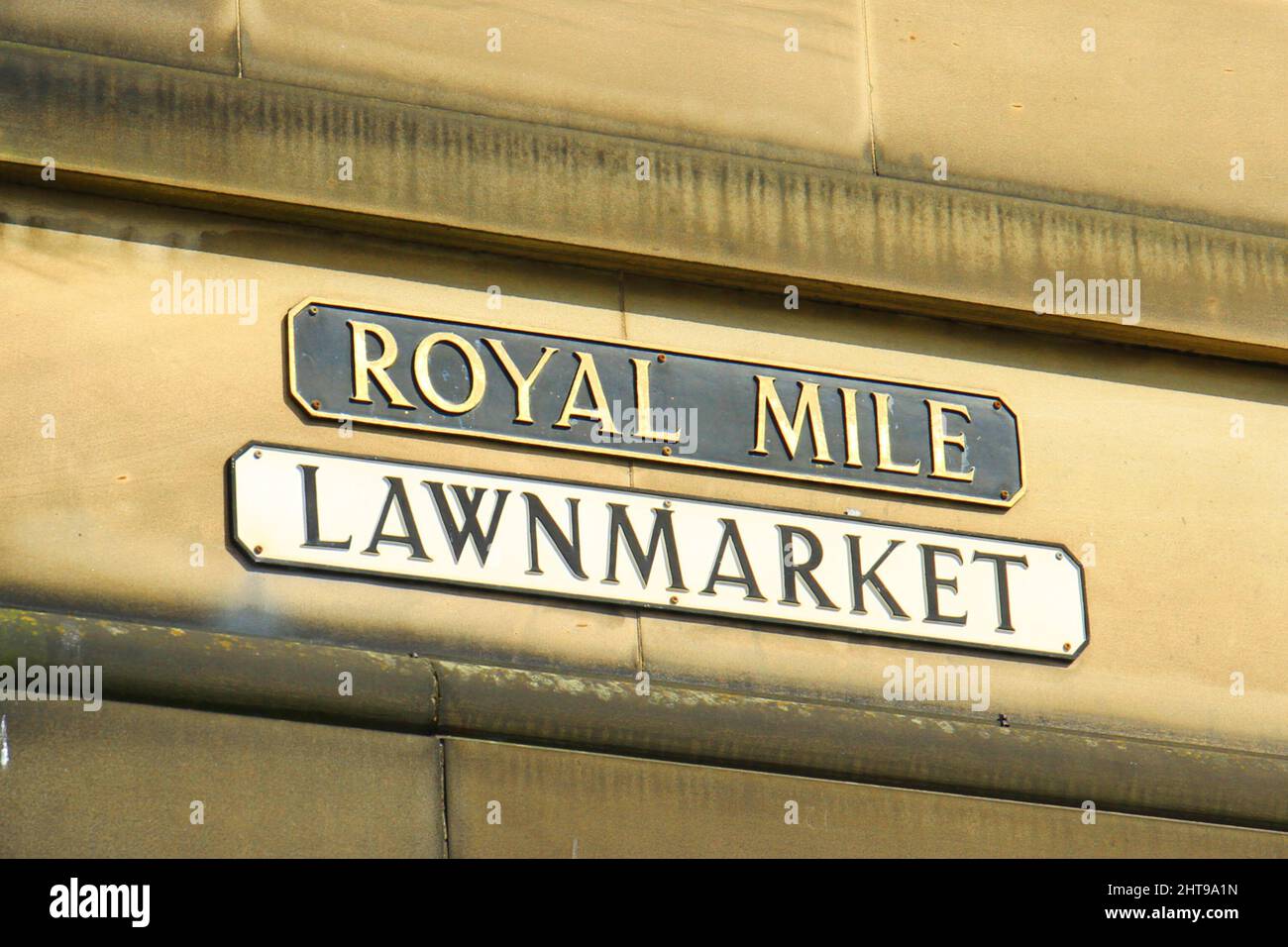 traditional street sign in Scotland Stock Photo - Alamy