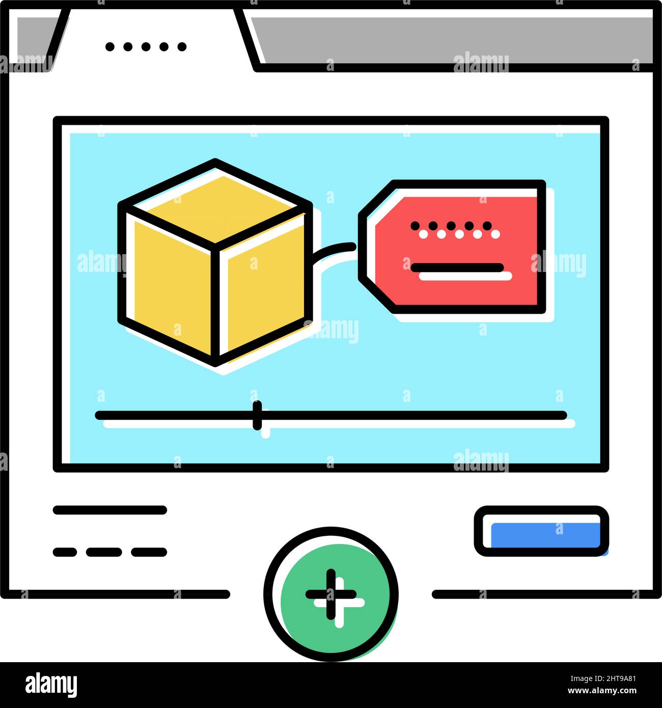 promote product color icon vector illustration Stock Vector Image & Art ...