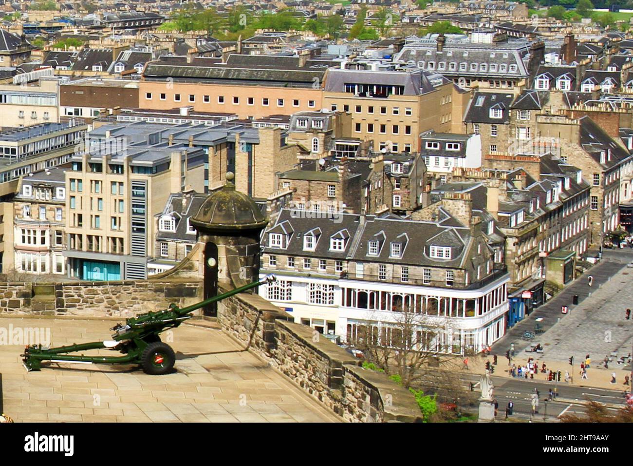 Aerial view of Edinburgh city, from the Edinburgh cast Stock Photo - Alamy