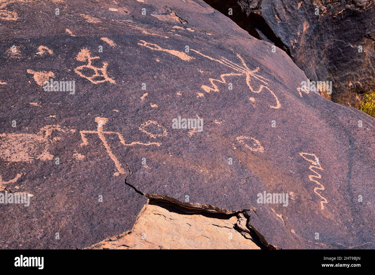 Petroglyphs Rock Paintings St George Utah on Land Hill from Ancestral ...