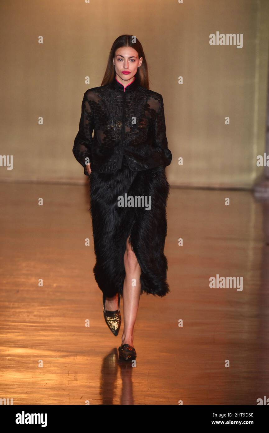 Milan Fashion Week - Women F/W 22-23 Hui Fashion Show - catwalk Milan, Italy 27th February 2022 ...