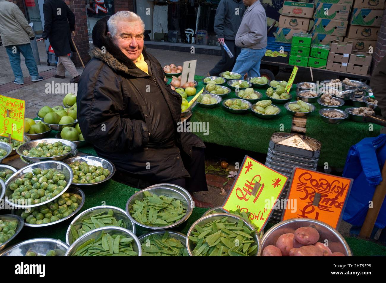 Walthamstow Market Trader portraits Stock Photo - Alamy
