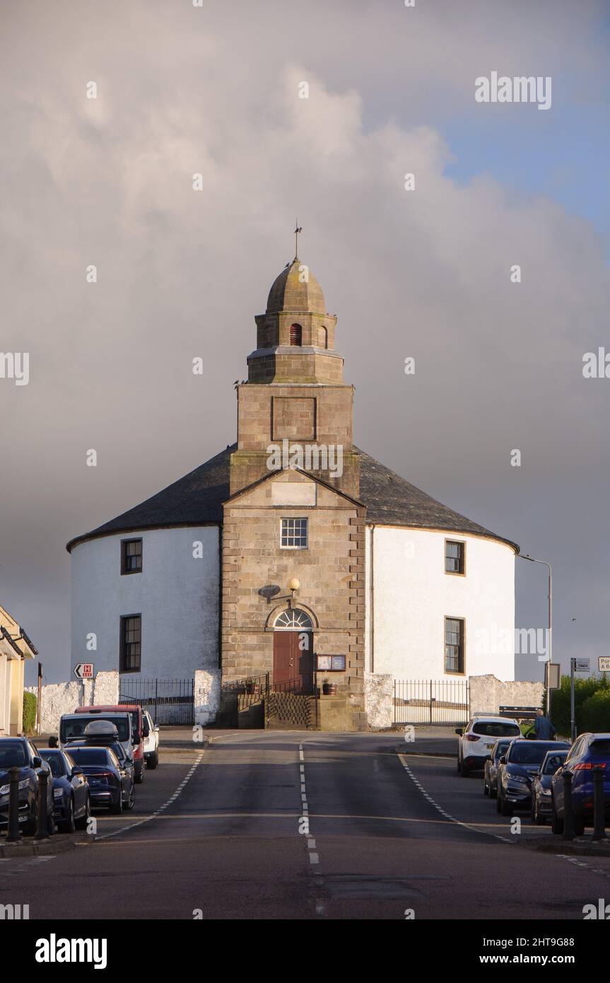 Bowmore Round Church on the Isle of Islay in Scotland Stock Photo - Alamy
