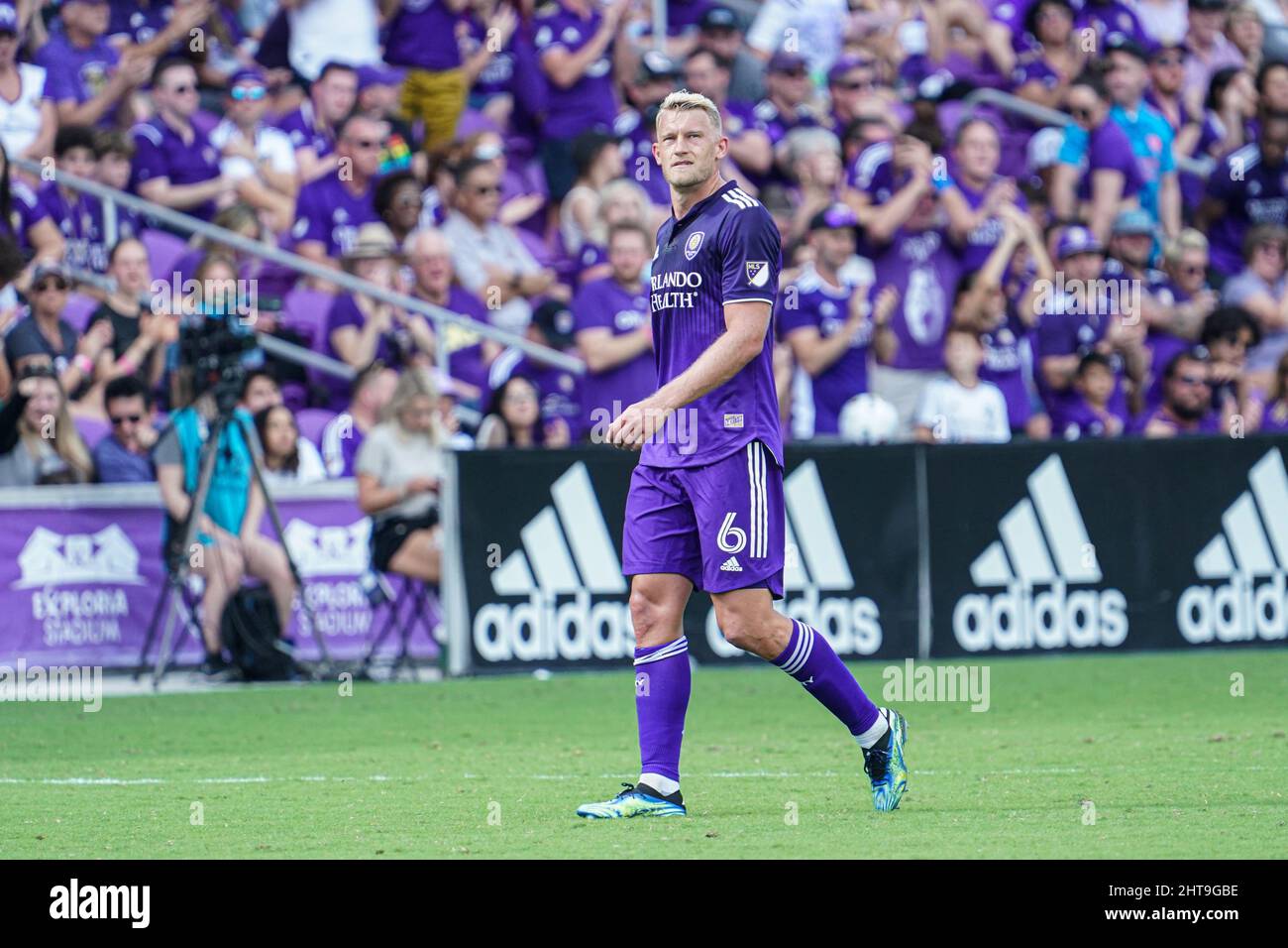 Orlando, Florida, USA, February 27, 2022, Orlando City SC defender ...