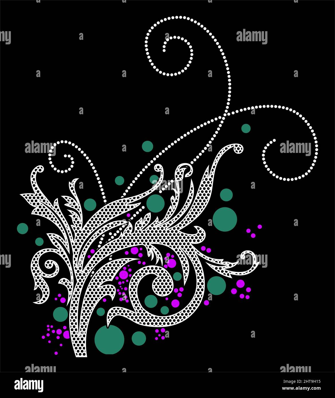 Illustration of a beautiful pattern Stock Photo - Alamy