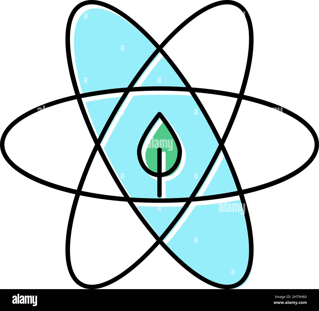 atom ecosystem color icon vector illustration Stock Vector Image & Art - Alamy