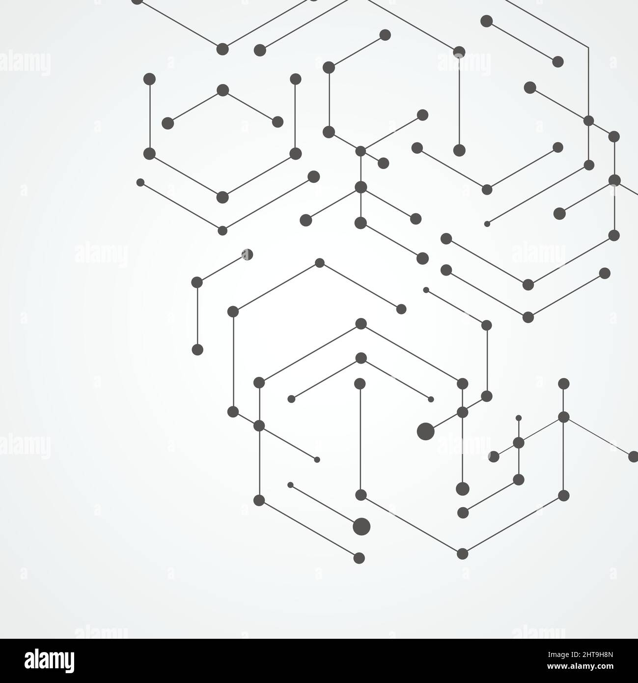 Vector hexagons connection and social network Stock Vector Image & Art ...