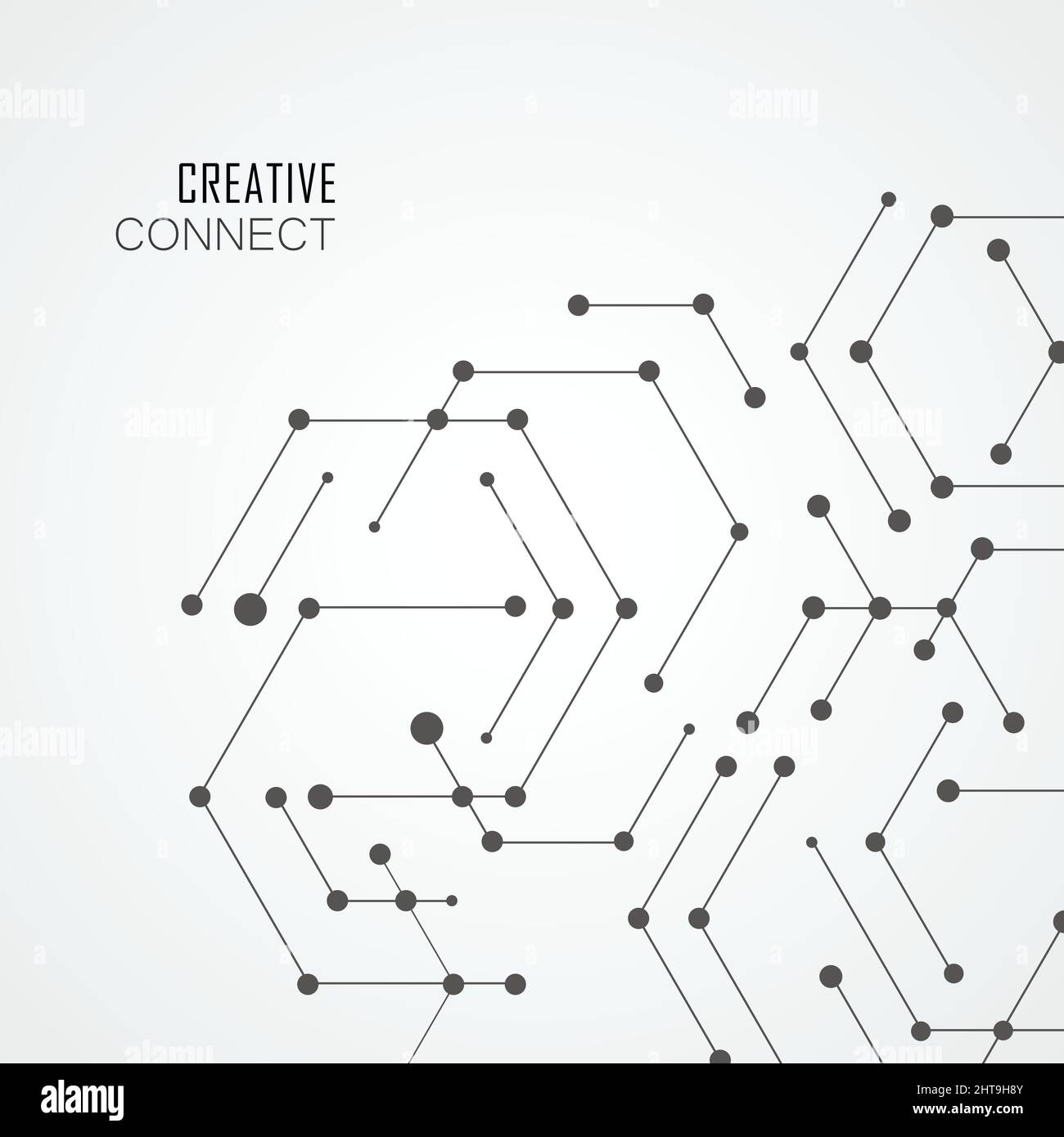 Hexagonal structure molecule design Stock Vector Image & Art - Alamy