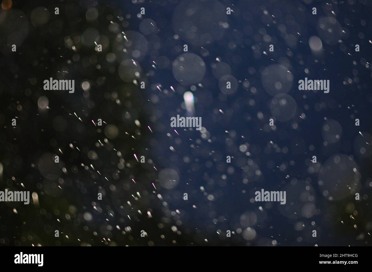 Beautiful bokeh lights on a blurred background Stock Photo - Alamy