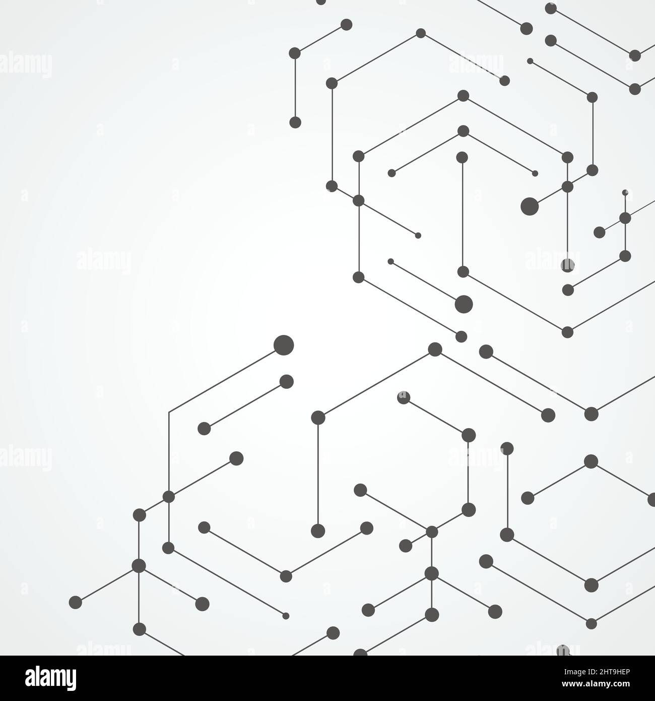 Vector hexagons connection and social network Stock Vector Image & Art ...