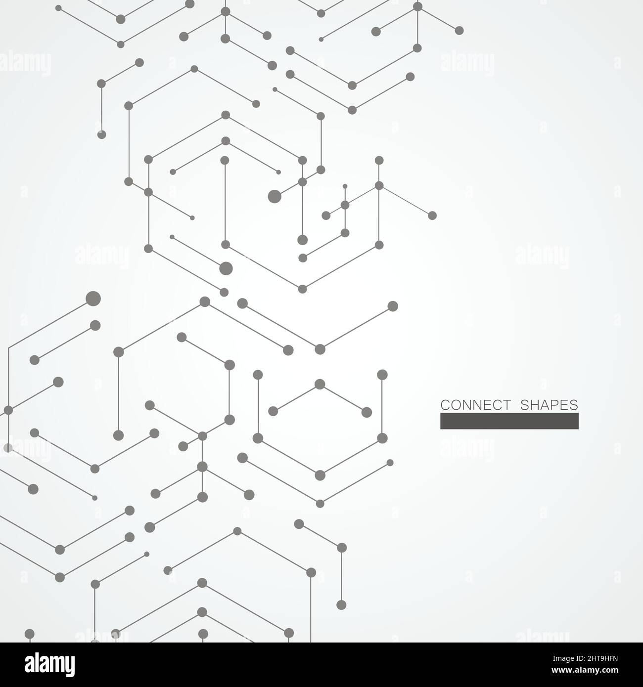 Vector hexagons connection and social network Stock Vector Image & Art ...