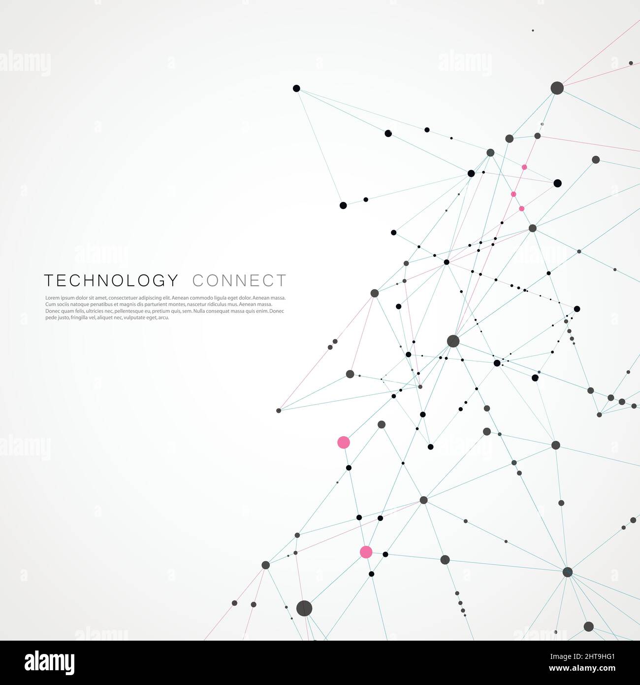 Connection dots and lines science background Stock Vector Image & Art ...