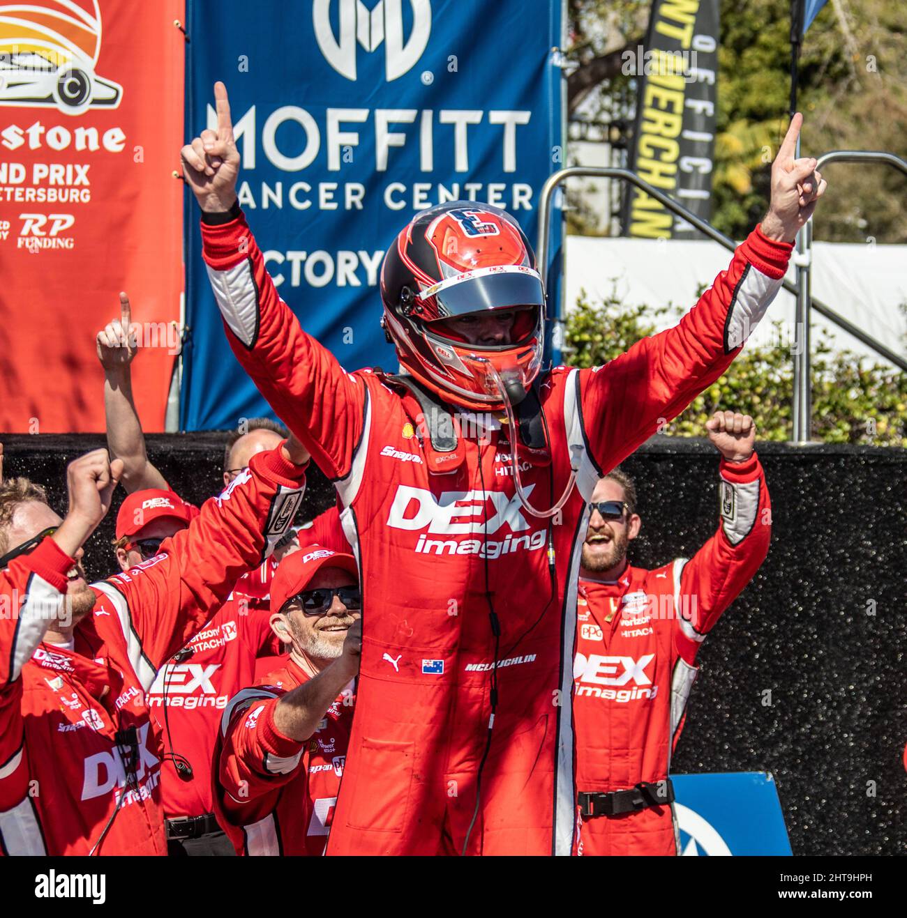 St Petersburg, United States. 27th Feb, 2022. Scott McLaughlin ...