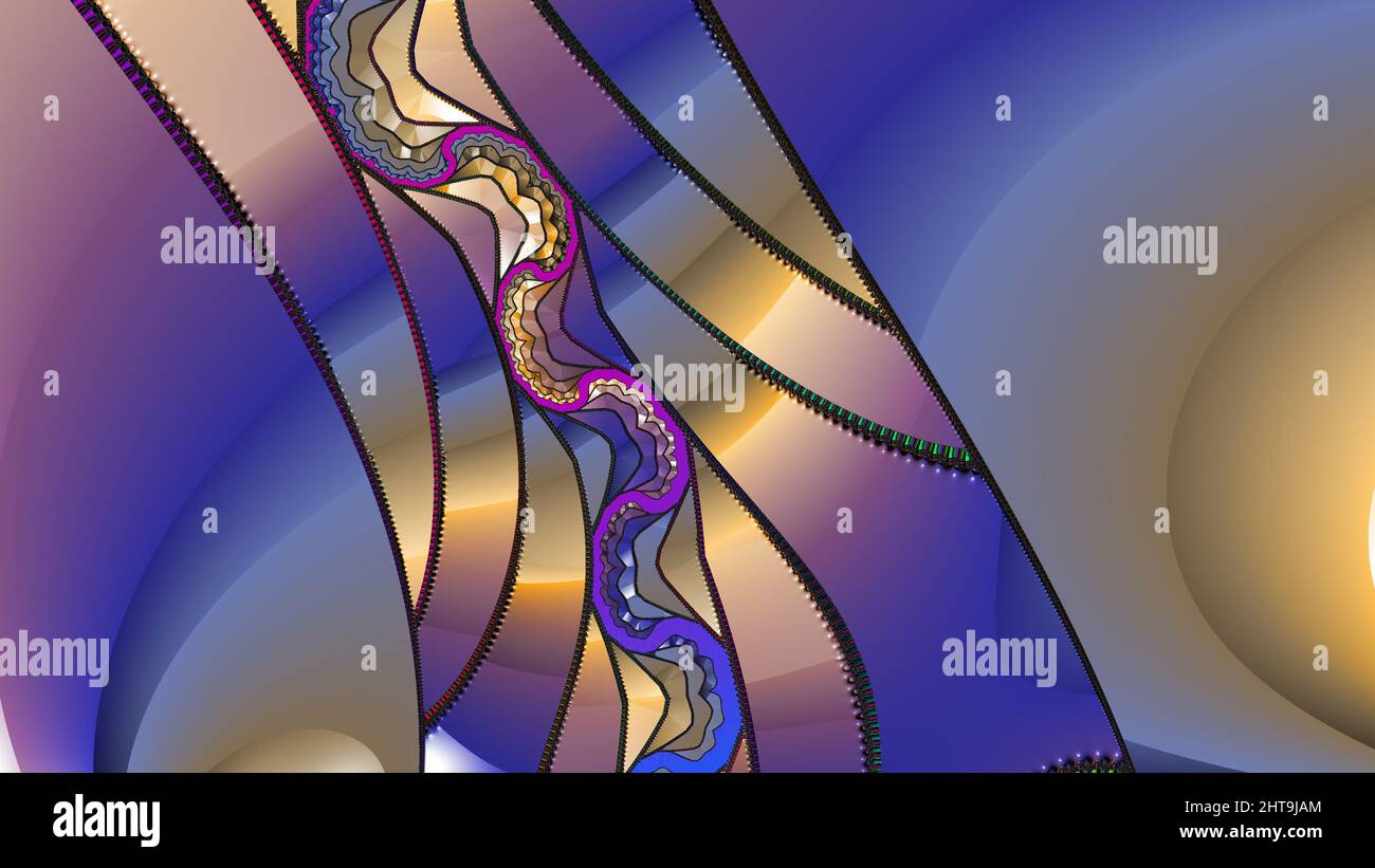 Illustration of digital fractal design Stock Photo - Alamy