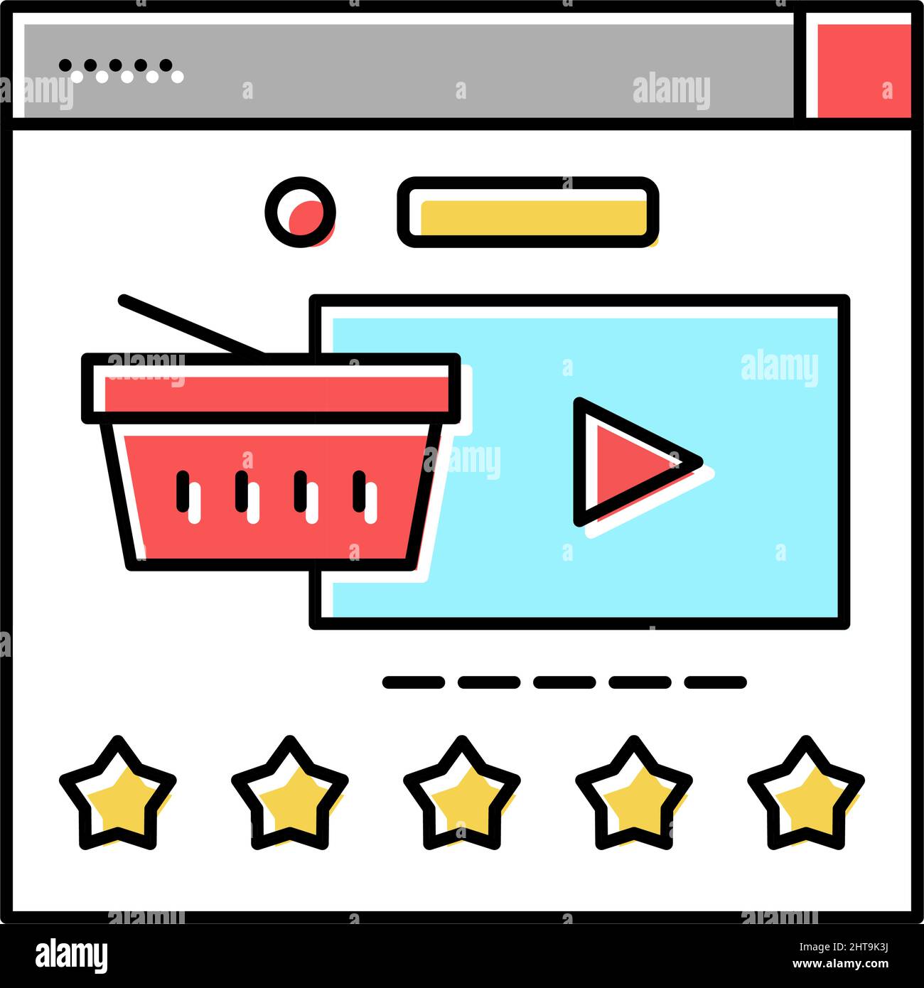 product review color icon vector illustration Stock Vector Image & Art ...