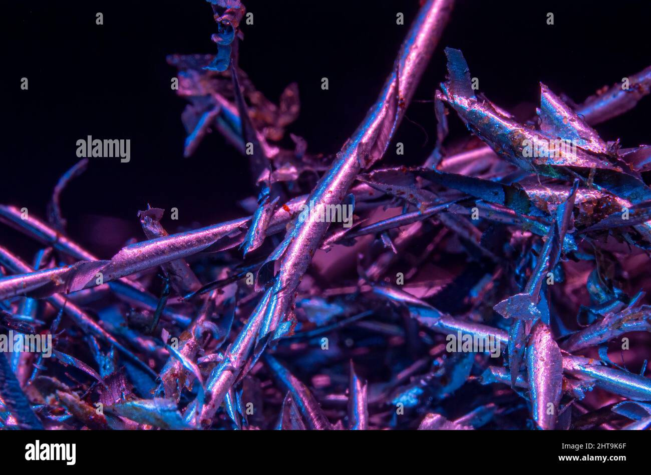 Photo of ice under the microscope Stock Photo - Alamy