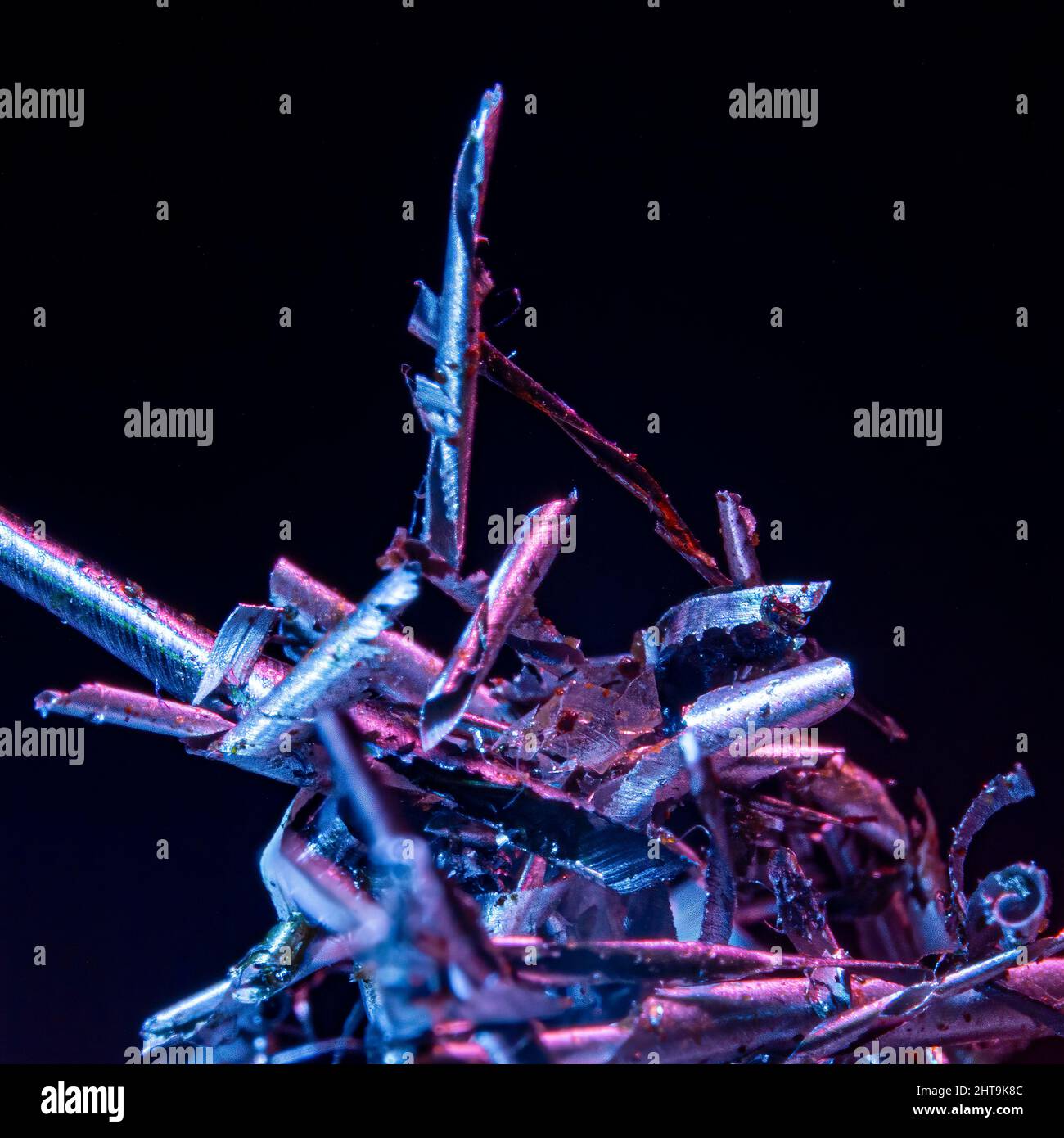 Photo of ice under the microscope Stock Photo - Alamy
