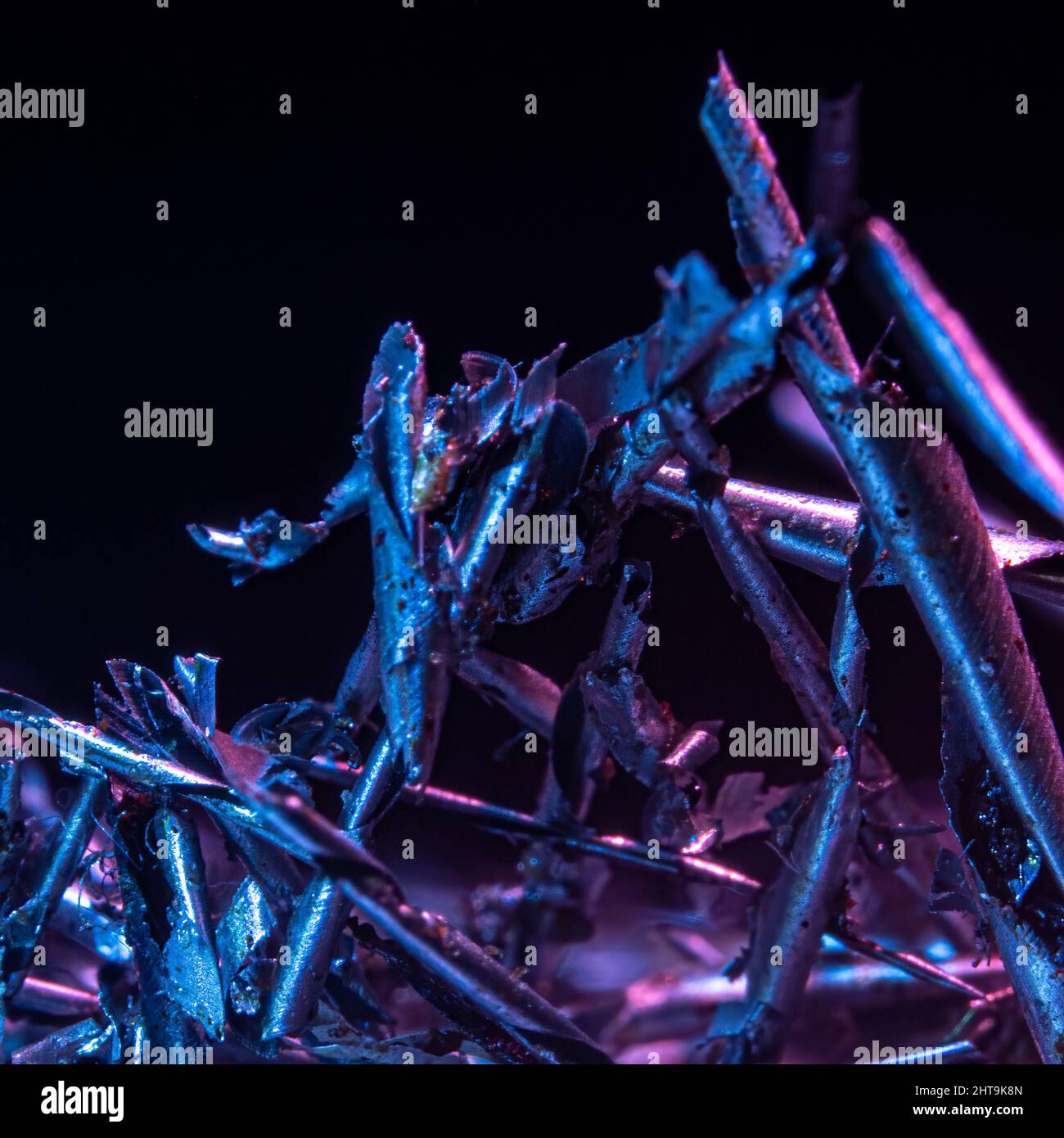 Photo of ice under the microscope Stock Photo - Alamy